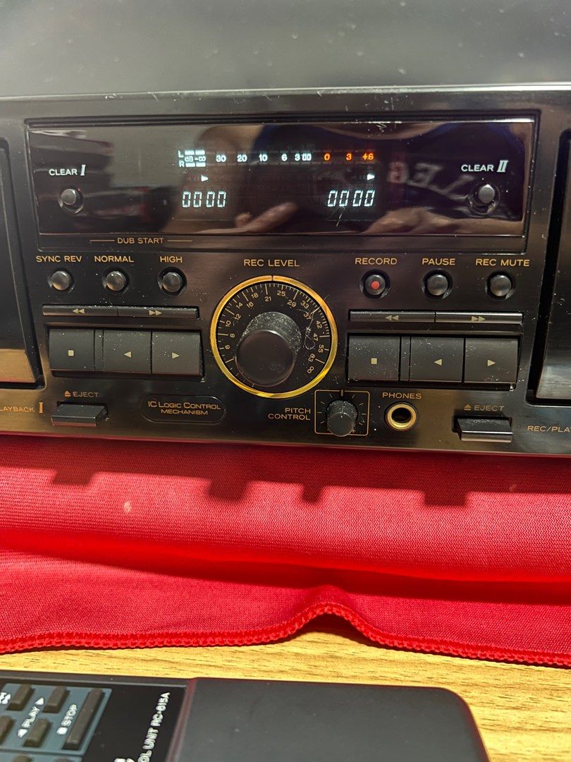 Teac W-790R Dual Cassette Tape Deck Player Recorder with Remote, Audio, Other Audio Equipment on ...