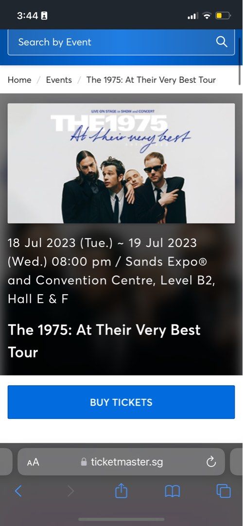 The 1975 Tickets (Original Price) 19th July 2023, Tickets & Vouchers ...