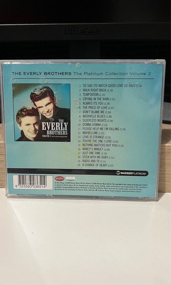 The Everly Brothers - The Platinum Collection Vol 2, 興趣及遊戲, 音樂、樂器 & 配件 ...