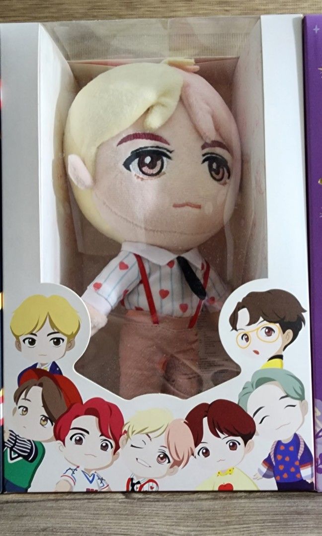 Tiny tan V and Tata stuff toy on Carousell