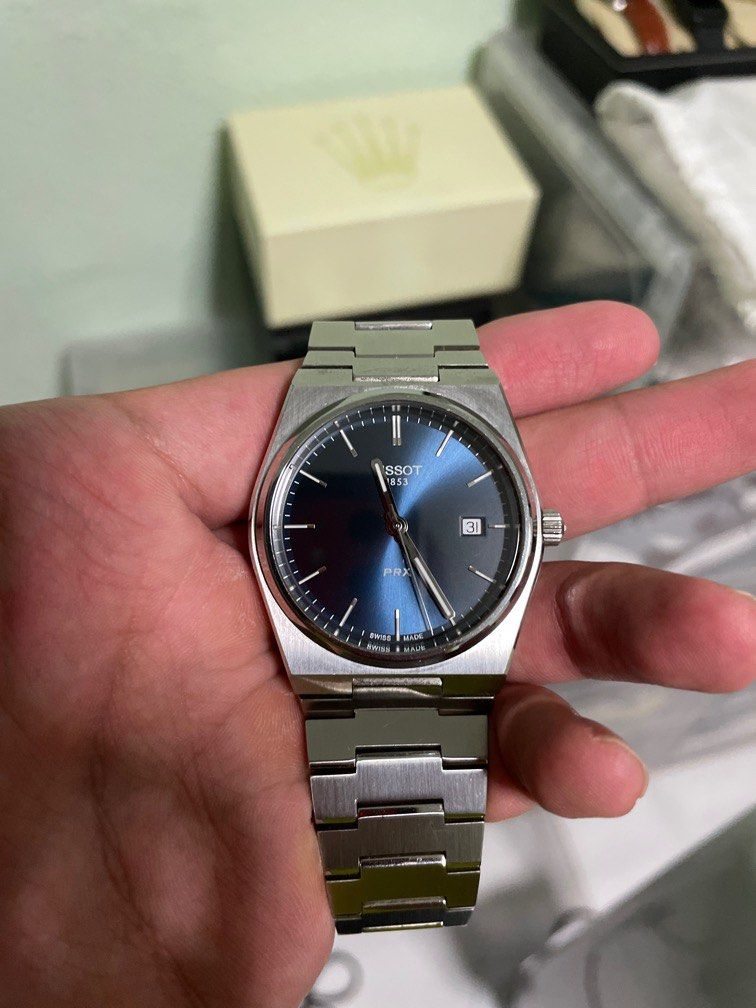 Tissot PRX Quartz Blue Dial 40mm, Luxury, Watches on Carousell