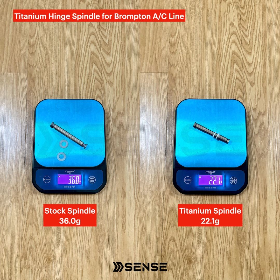 Titanium Hinge Spindle for Brompton A/C Line, Sports Equipment ...