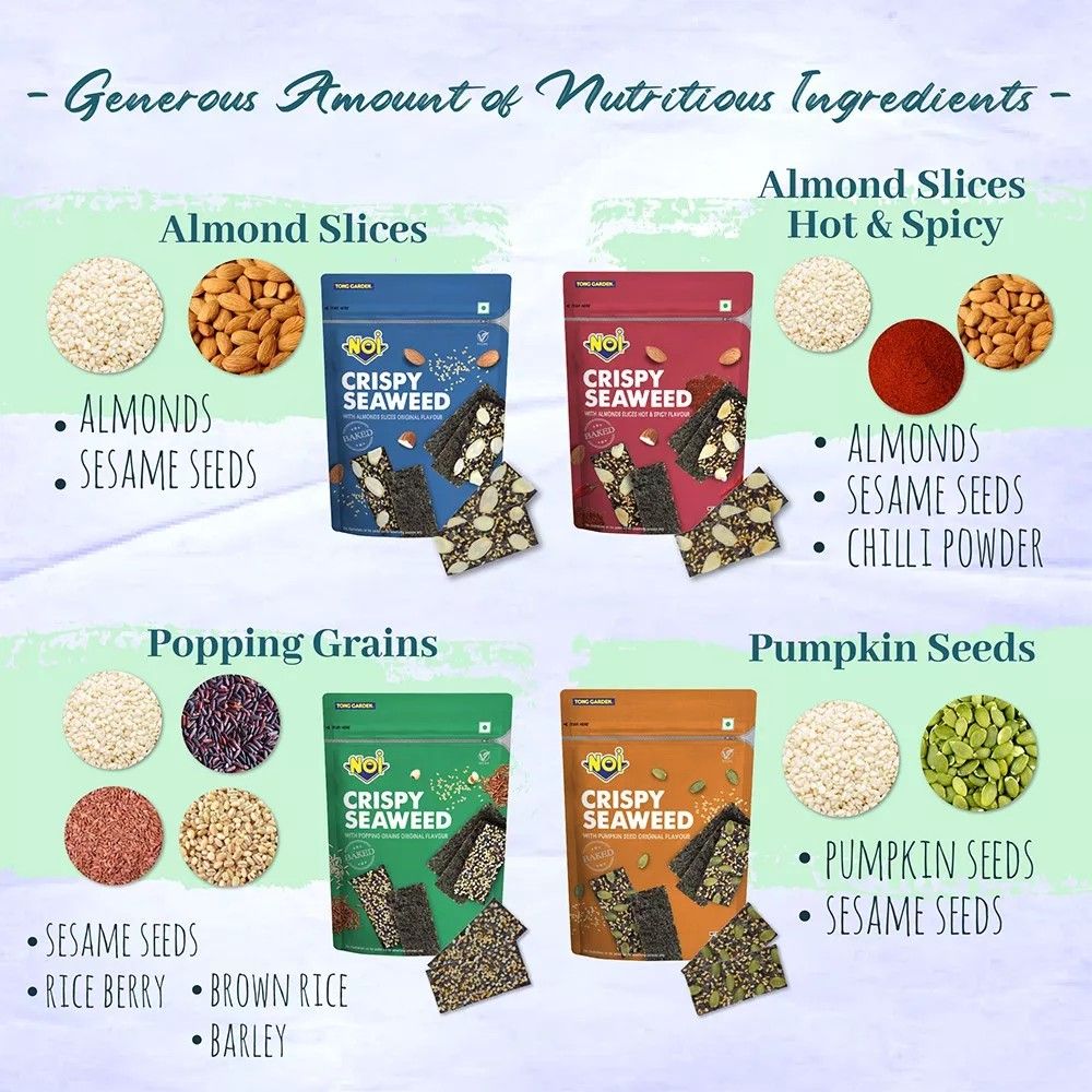 Tong garden NOI crispy seaweed nut snack healthy snacks weight loss nut ...