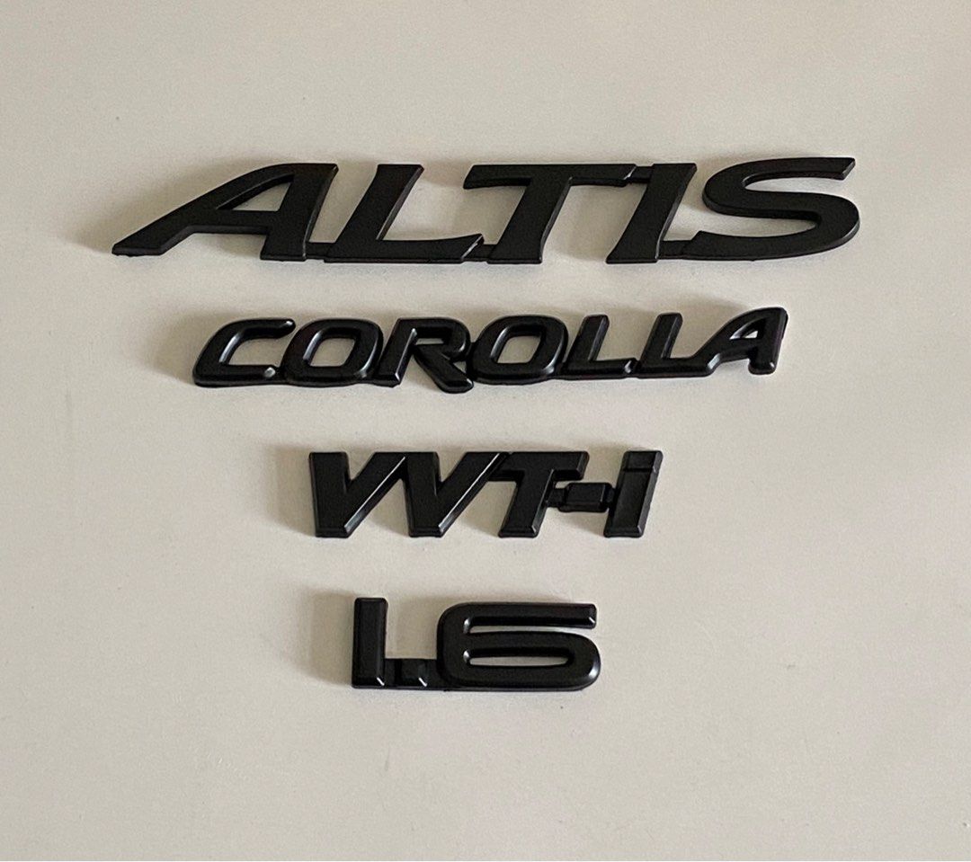 Toyota Altis Corolla Emblem, Car Accessories, Accessories on Carousell