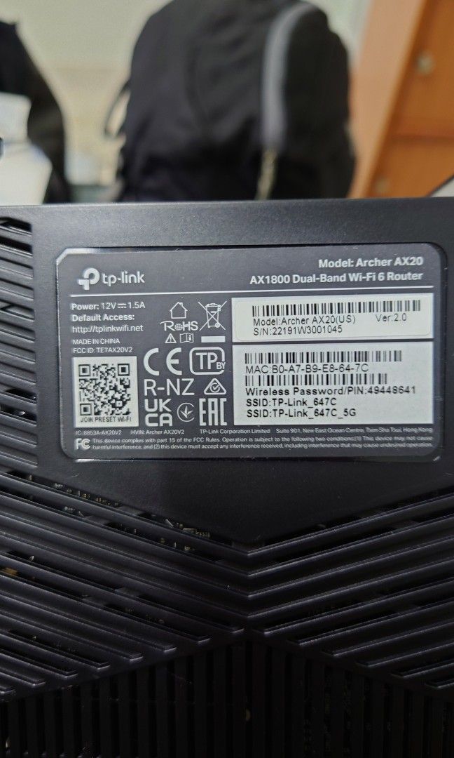 Tp Link Ax Dual Band Wi Fi Router Archer Ax Computers Tech Parts Accessories