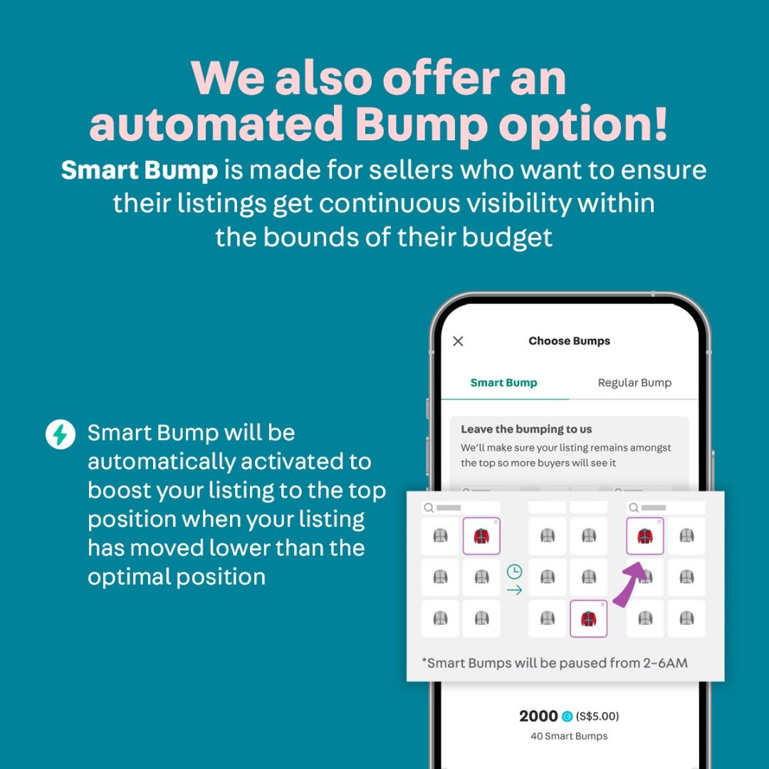 Try out your first Instant Bump at 50% OFF to boost your listing views ...