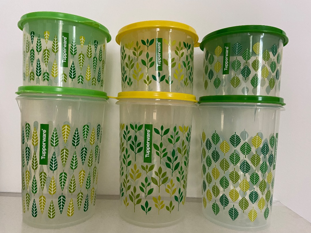 [Tupperware] 6 airtight containers, Furniture & Home Living ...