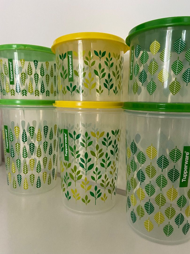 [Tupperware] 6 airtight containers, Furniture & Home Living ...