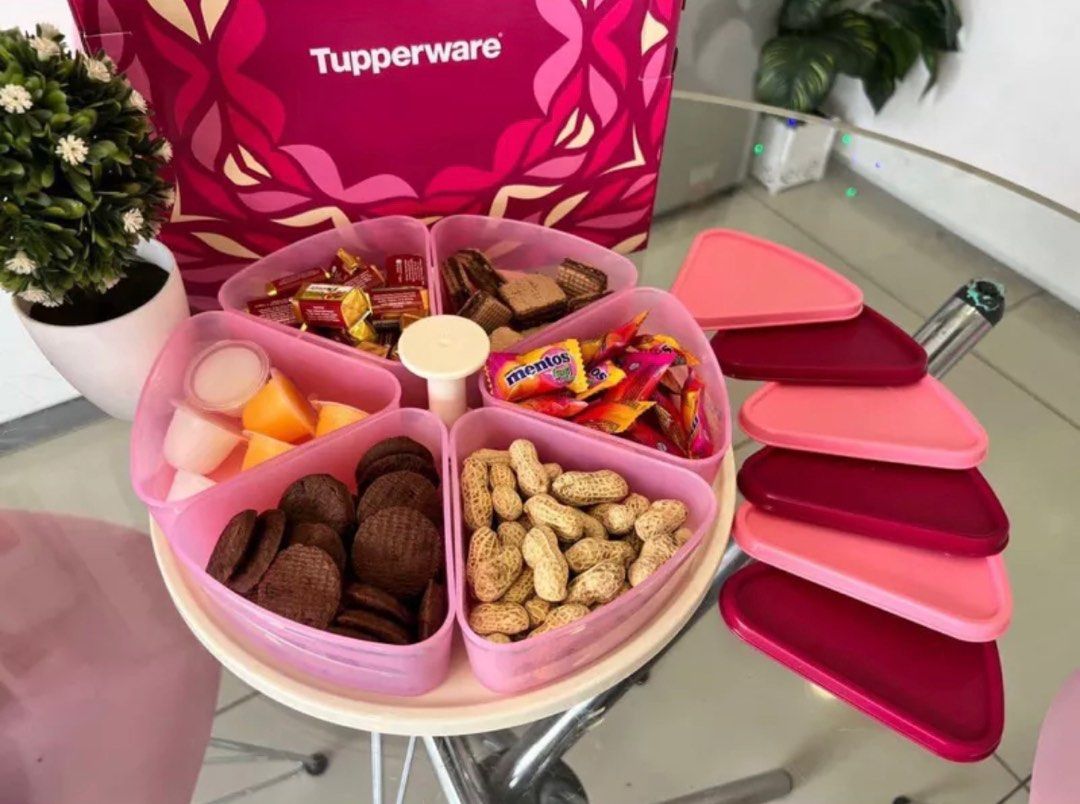 Tupperware carousel modular cookies candies containers with rotating ...
