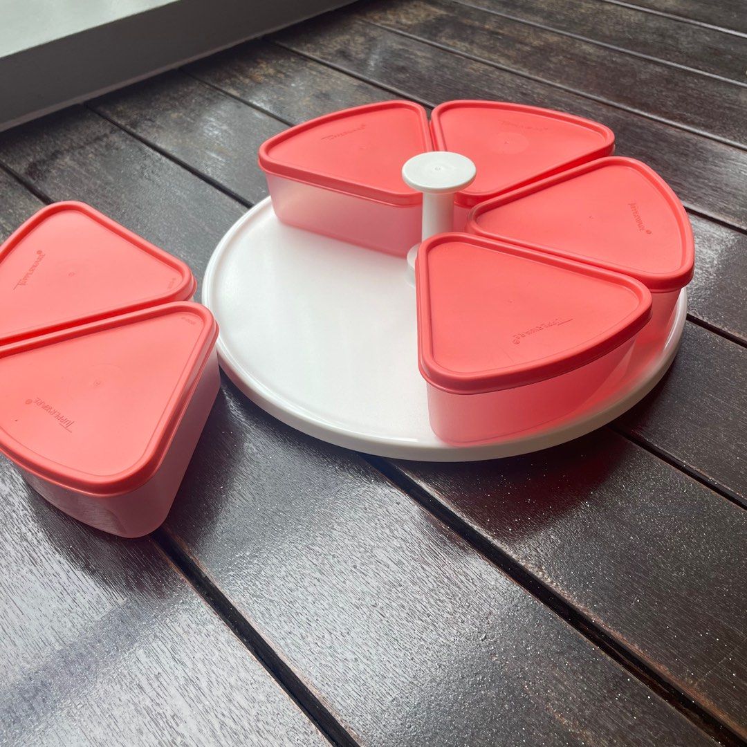 Tupperware carousel modular cookies candies containers with rotating ...