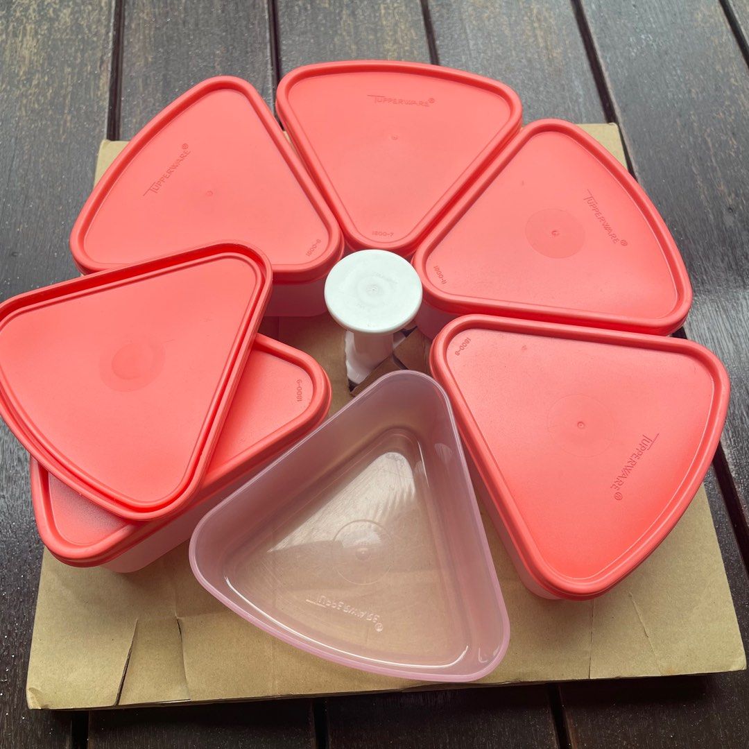 Tupperware carousel modular cookies candies containers with rotating ...