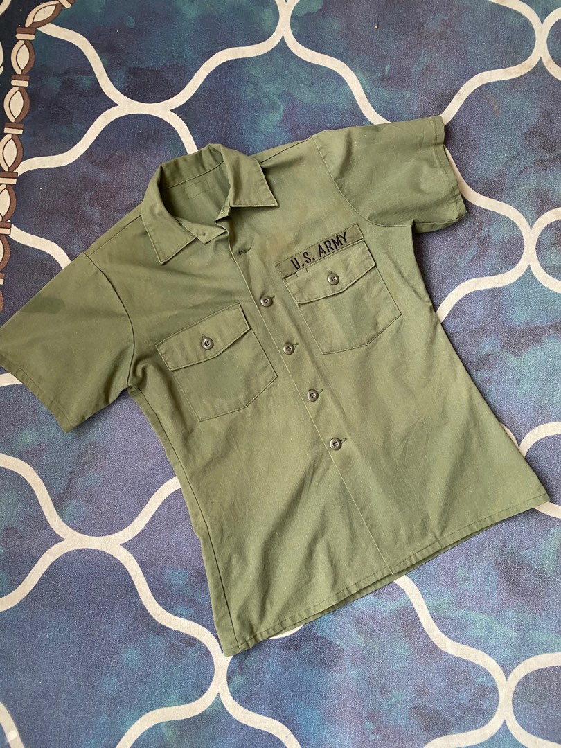 US army military shirt, Men's Fashion, Tops & Sets, Tshirts & Polo ...