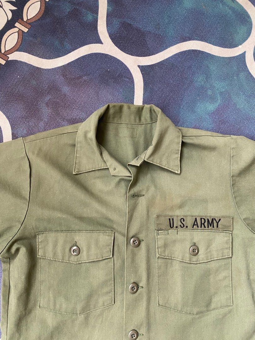 US army military shirt, Men's Fashion, Tops & Sets, Tshirts & Polo ...