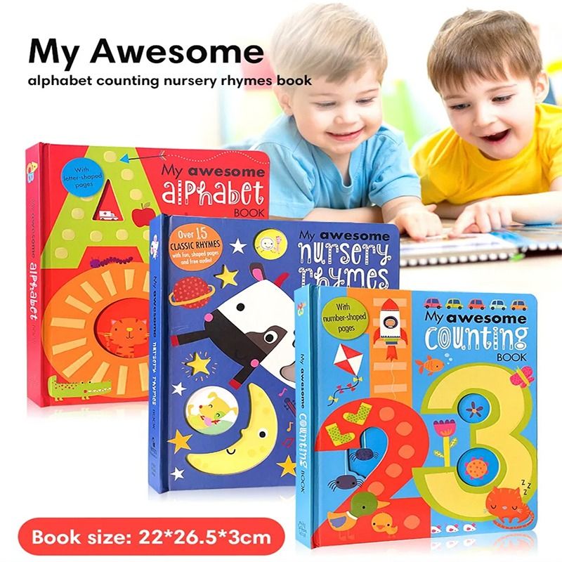 Usborne My Awesome Alphabet/Counting/Nursery Rhymes Book Children ...
