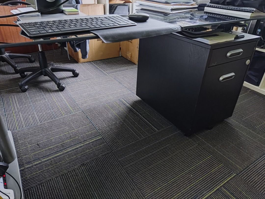 Used office table - glass top for sale, Furniture & Home Living ...