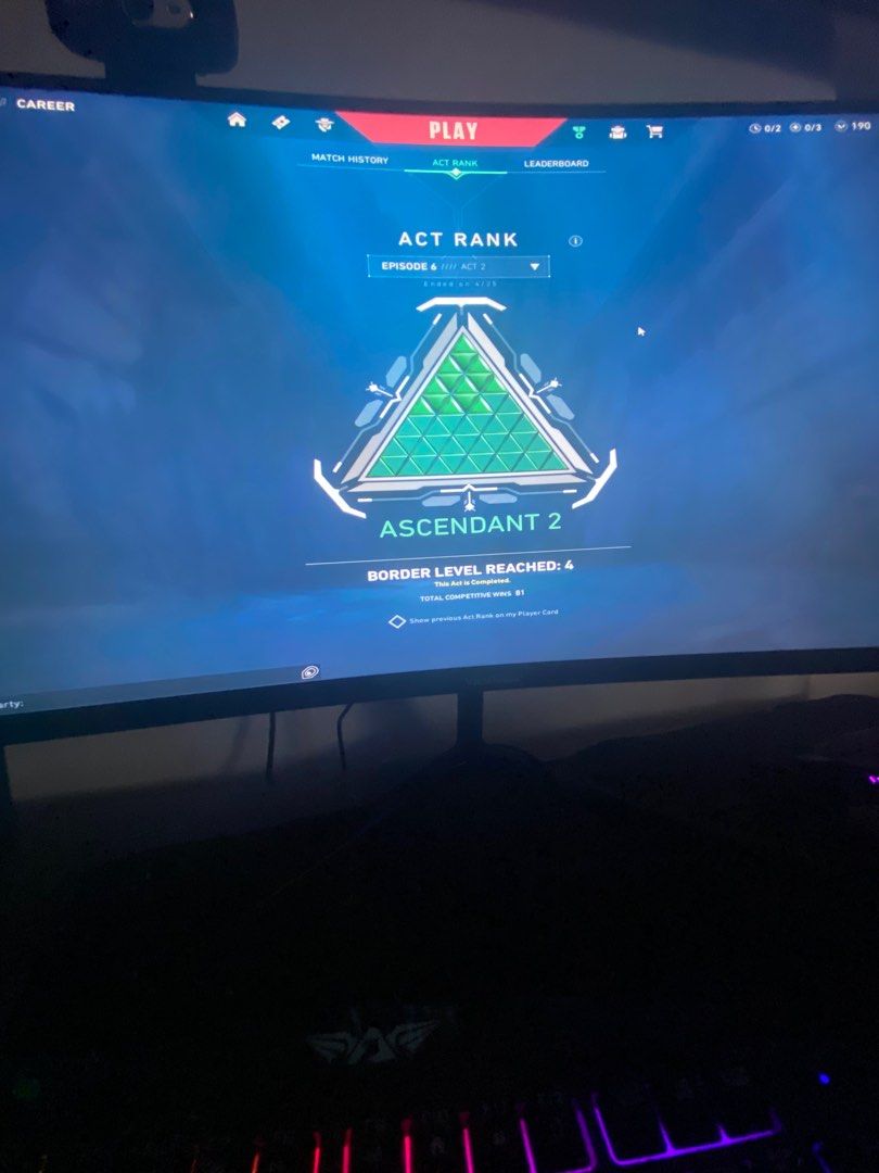 VALORANT Peak Ascendant 2 Account $150, Video Gaming, Gaming ...