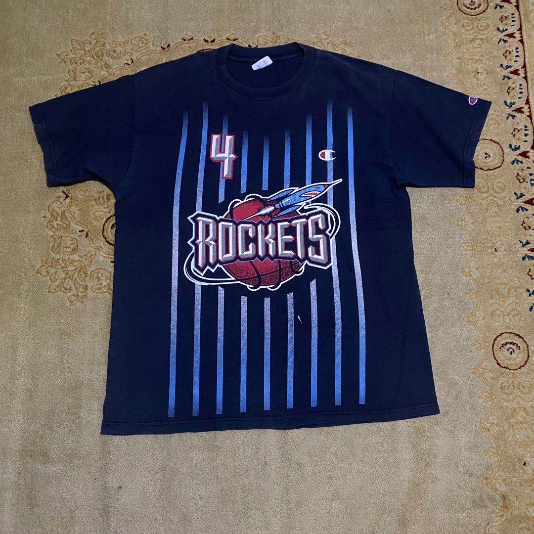 Vintage Champion Rockets NBA Shirt, Men's Fashion, Tops & Sets, Tshirts ...