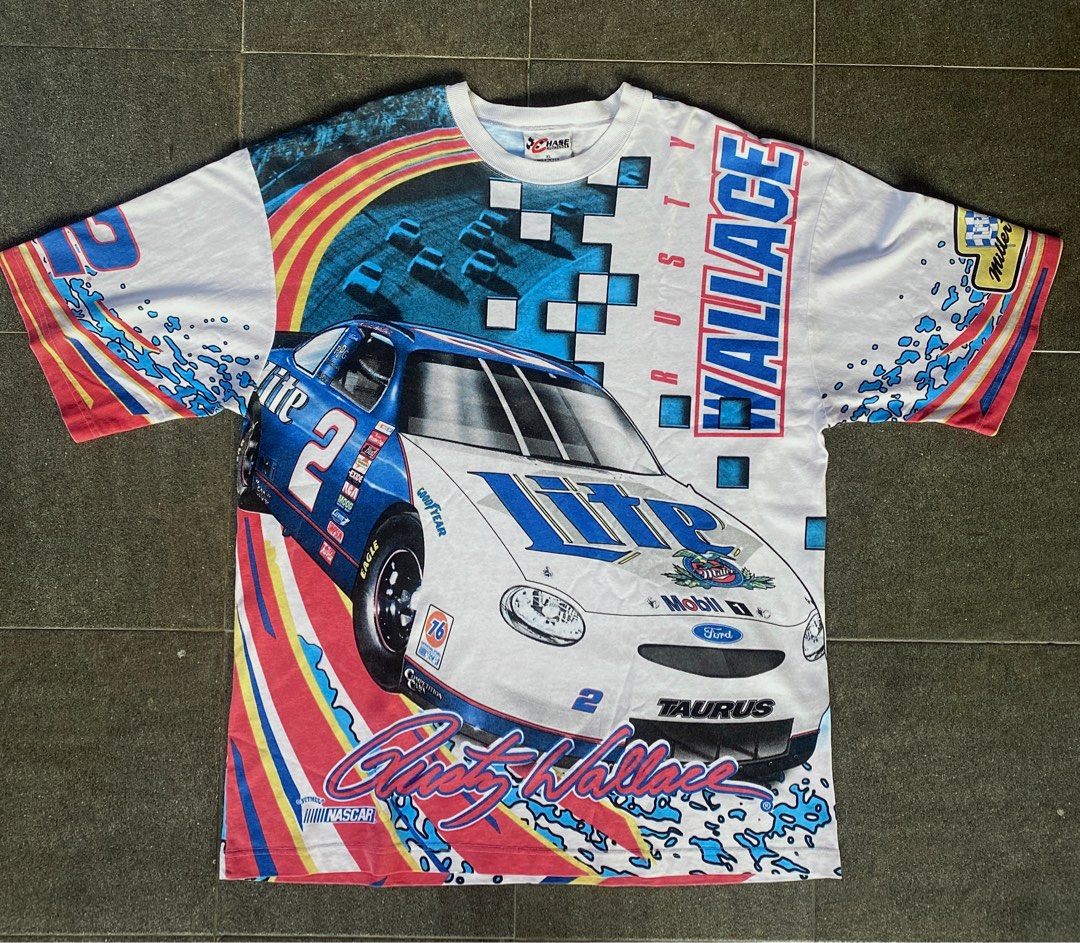 Vintage Nascar Rusty Wallace #2 aop Chase Authentics tag, Men's Fashion ...