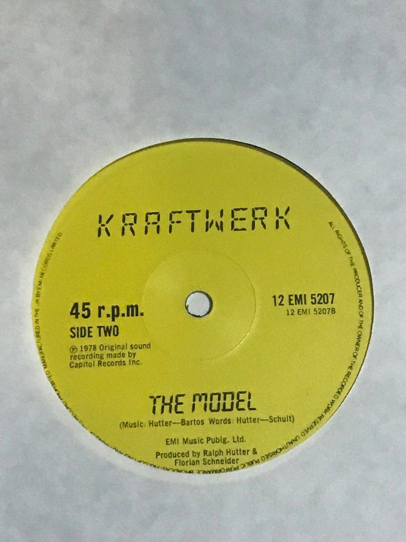 Vinyl Record- Kraftwerk- The Model / Computer World, Hobbies & Toys ...