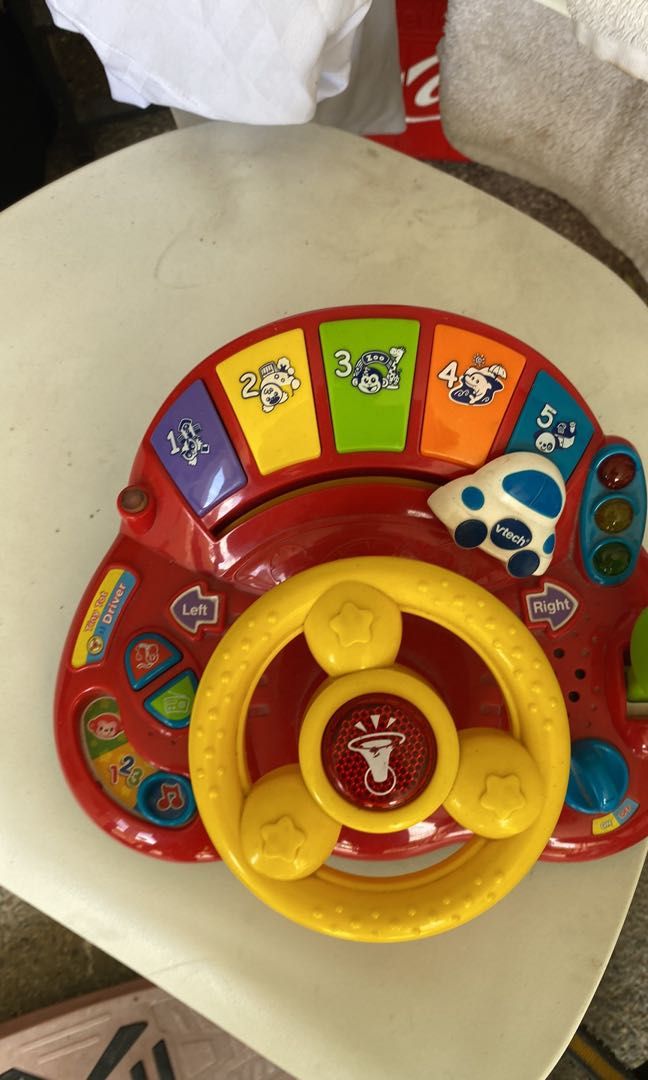 VTech Tiny Tot Driver, Hobbies & Toys, Toys & Games on Carousell