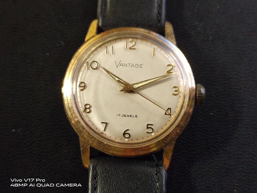 Vtg Vantage(by Hamilton) Mechanical Hand-Winding Watch, Men's Fashion ...