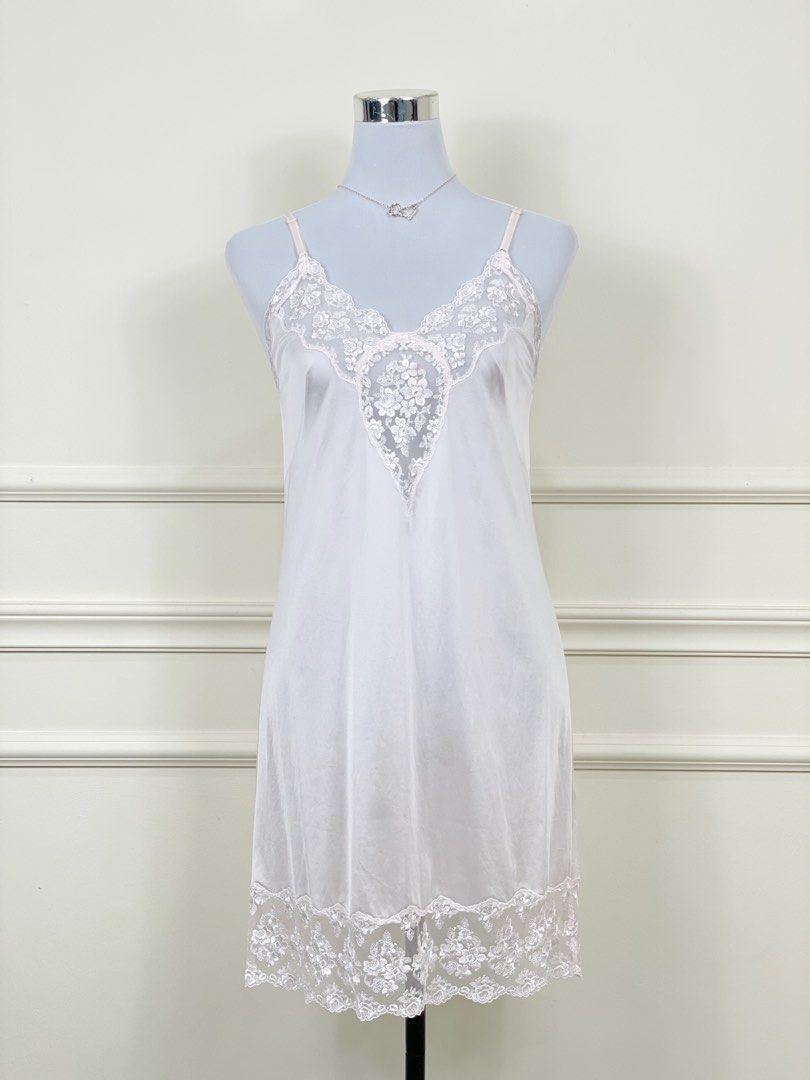 Wacoal Soft pink Lacey slip, Women's Fashion, New Undergarments ...