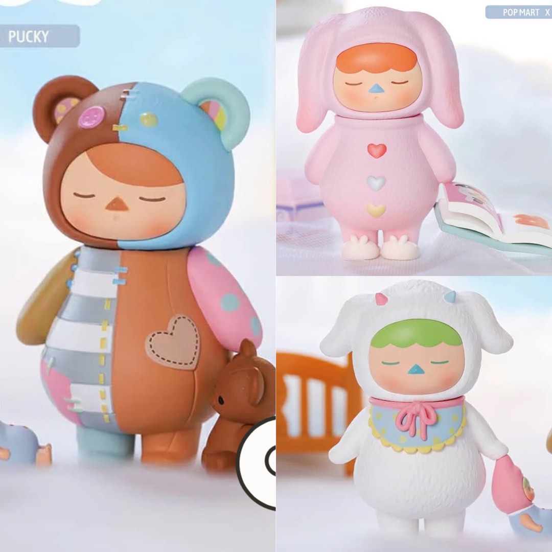 WTS popmart pucky sleeping babies teddy bear baby, bunny baby & little ...