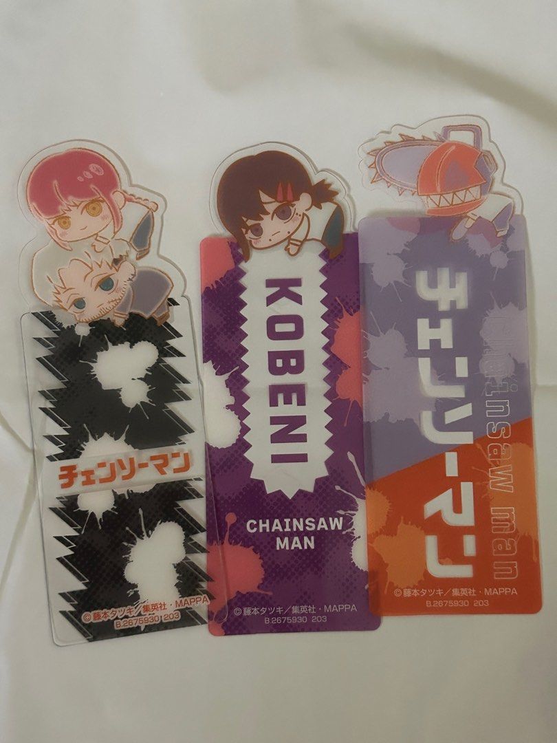 (WTT/WTS) Chainsaw man bookmark makima kishibe kobeni denji power ...