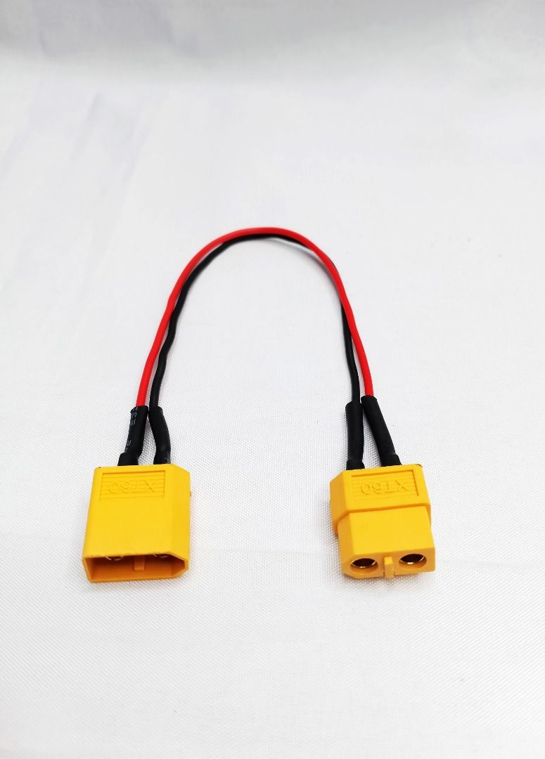 XT60 MALE to XT60 FEMALE with WIRE, 60A GOLD-PLATED BATTERY CONNECTOR PLUG, BEST FOR RC BATTERY ...