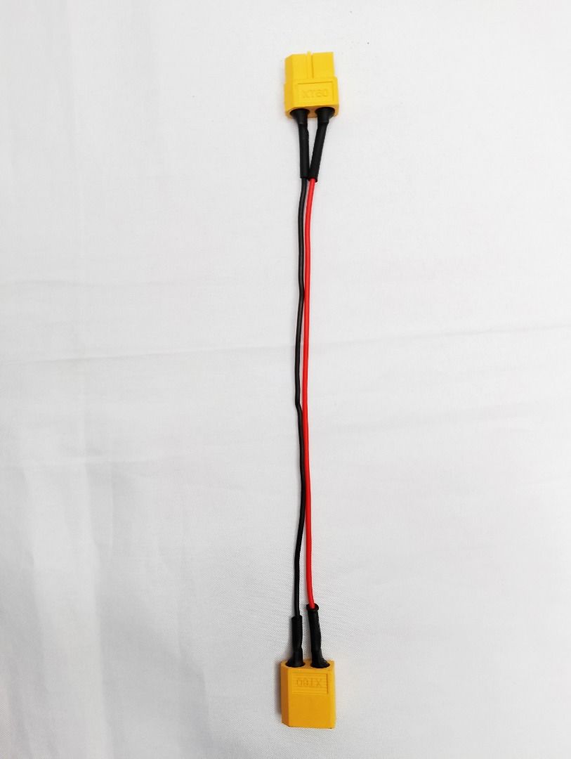 XT60 MALE to XT60 FEMALE with WIRE, 60A GOLD-PLATED BATTERY CONNECTOR ...