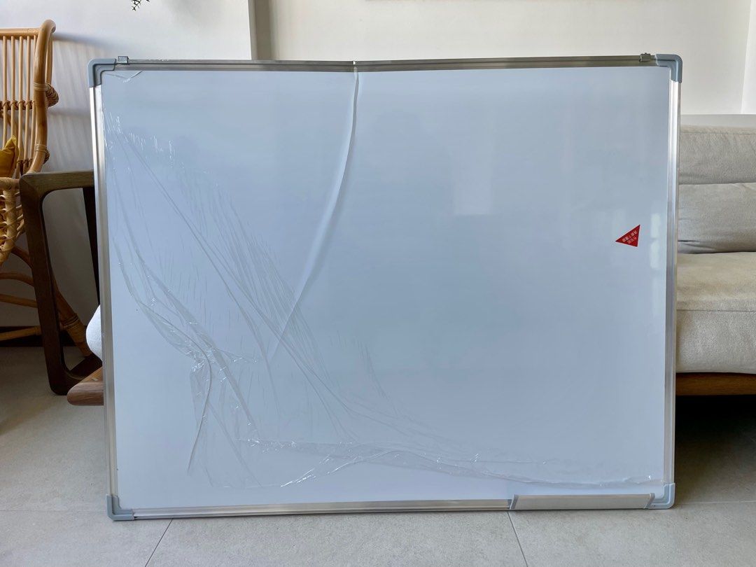 Whiteboard 100cm x 80cm (reversible to blackboard), Hobbies & Toys, Stationery & Craft ...