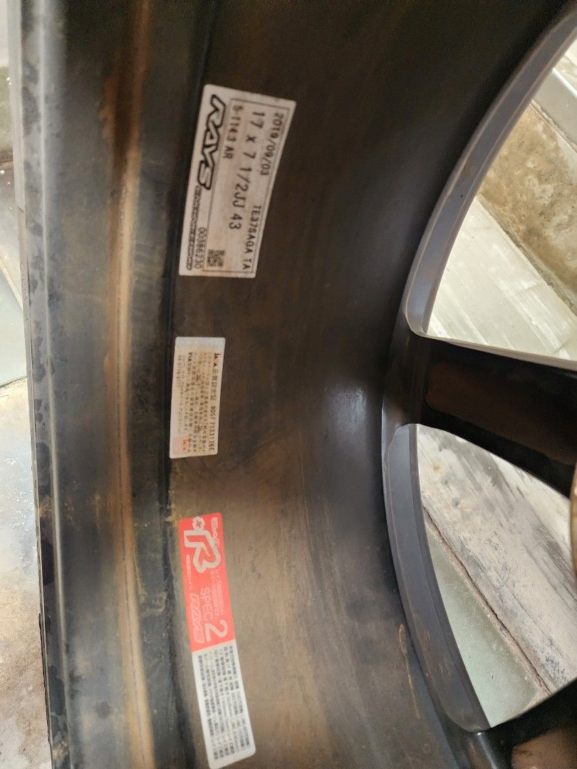 17 inch 5x114.3 Rays Volk TE37 Saga, Car Accessories, Tyres & Rims on ...