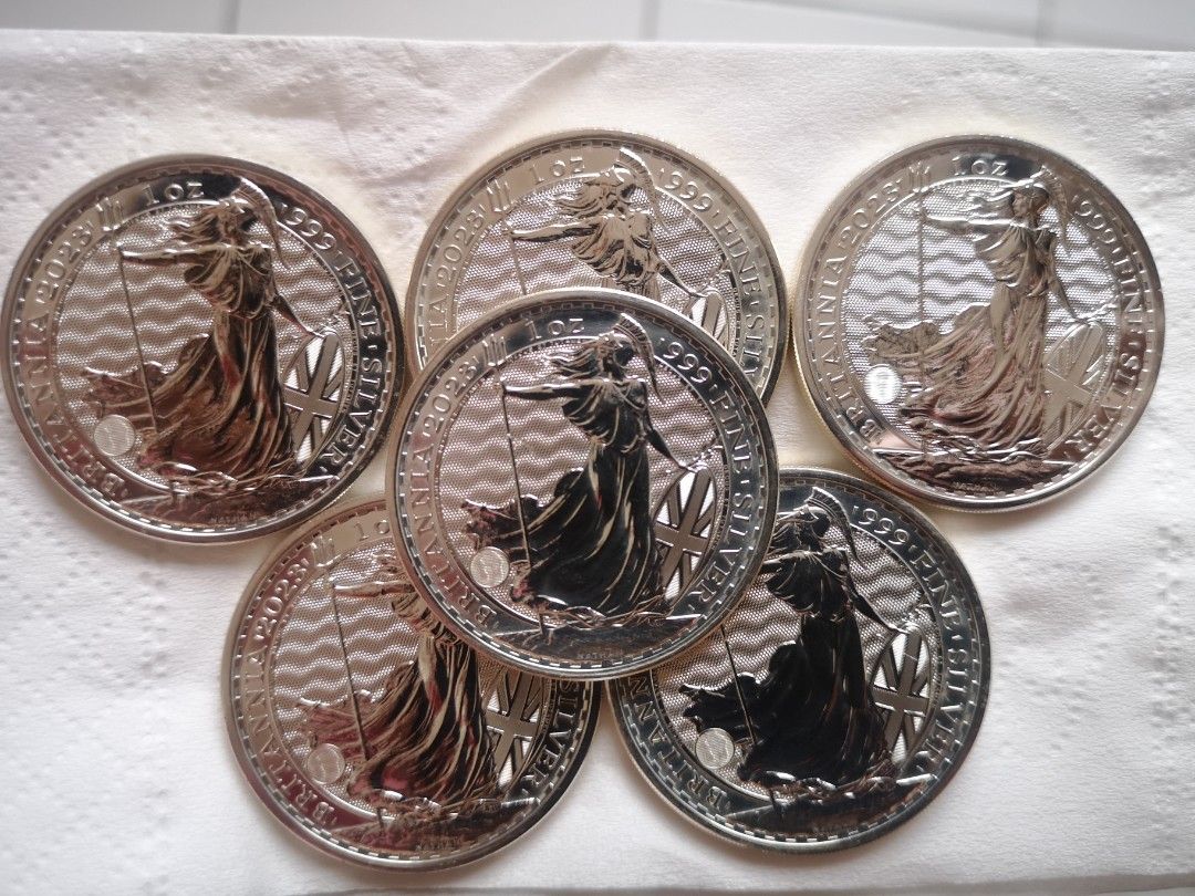 2023 silver britannia king Charles silver coins, Hobbies & Toys ...