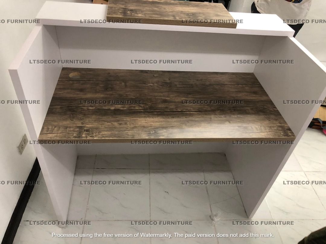 25mm Thick. Counter table/ Reception table Office Partition - Office ...