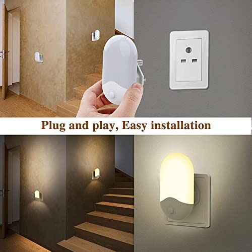 2 Pack LED Night Light, Night Lights Plus in Walls with Dusk to Dawn ...