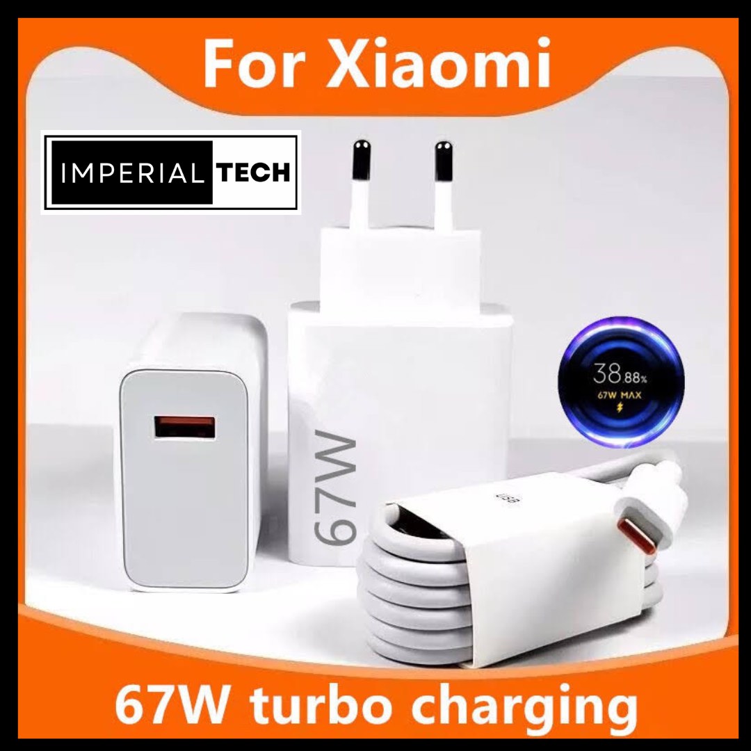 [CLEARANCE] Original 67W Turbo Xiaomi Charger Set Type C , Mobile ...