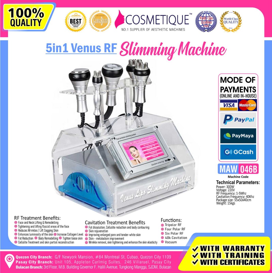 5in1 Venus RF Slimming Machine on Carousell