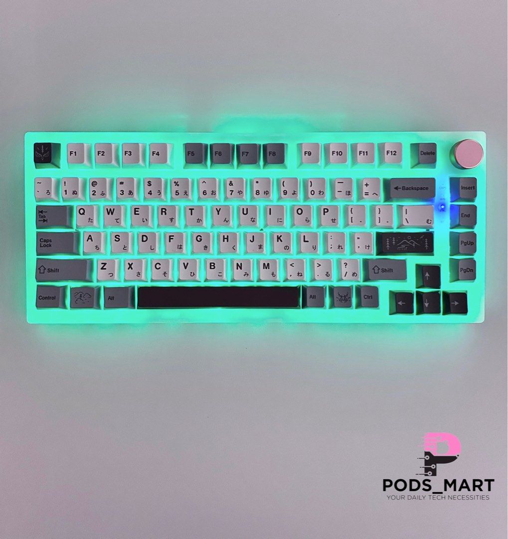 75% custom mechanical keyboard (Fog Keycaps), Computers & Tech, Parts & Accessories, Computer ...