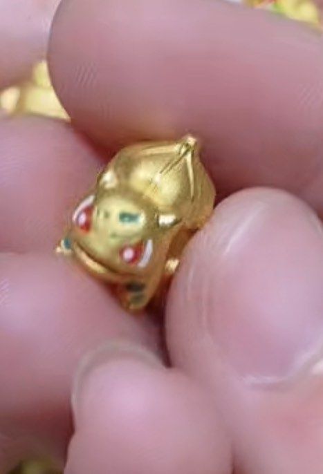 999 gold charm- Pokémon characters, Women's Fashion, Jewelry ...
