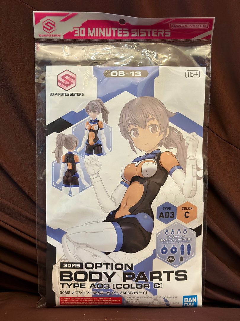 日版 BANDAI 模型 30MS OPTION BODY PARTS TYPE A03 COLOR C 身體, 興趣及遊戲, 玩具 & 遊戲 ...