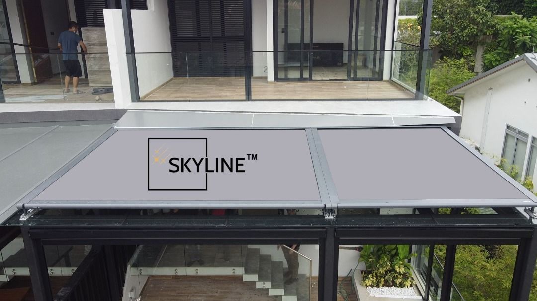 Trellis Roofing Skyline Convertible Retractable - Outdoor Awning ...