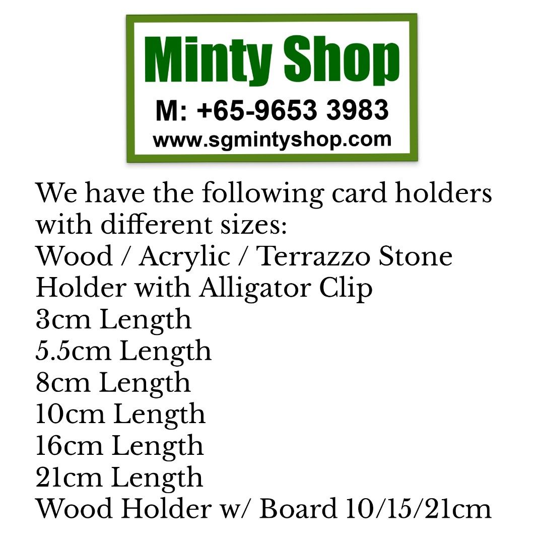 A4/A5/A6 Card Holder | Calendar Card Holders - 10cm/16cm/21cm Holder ...