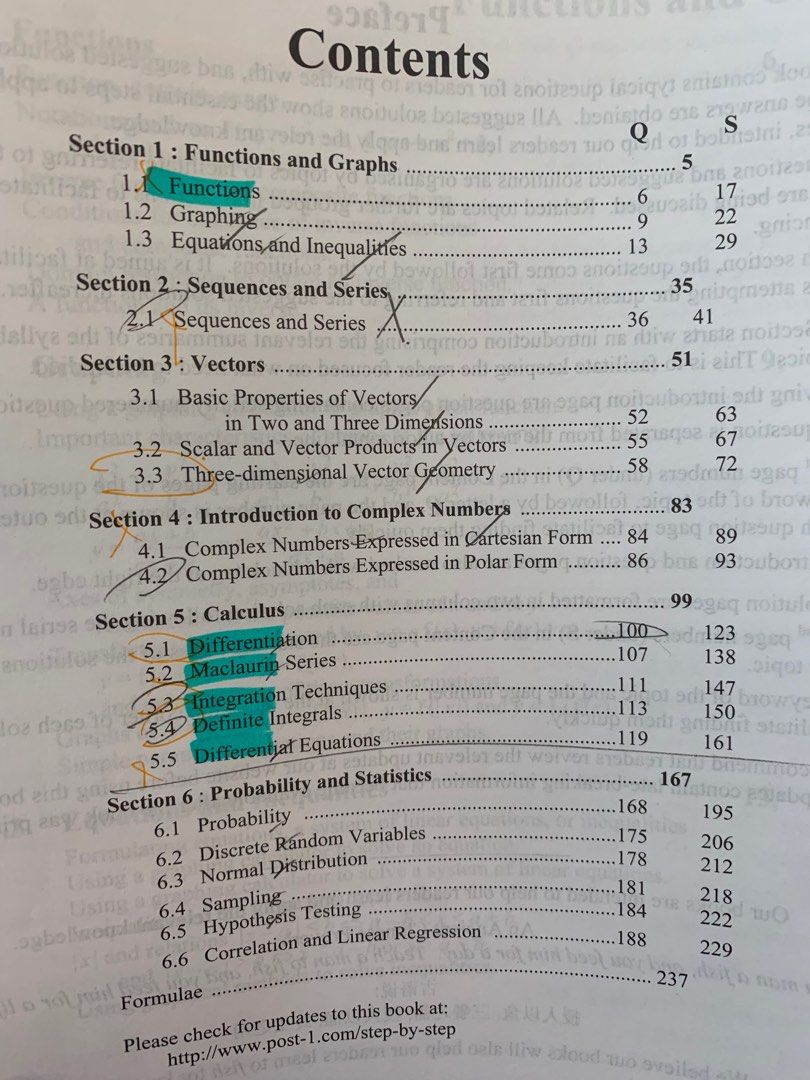 A level H2 Math and Physics CS Toh Study Guide/ Practice Questions/ Mcq ...