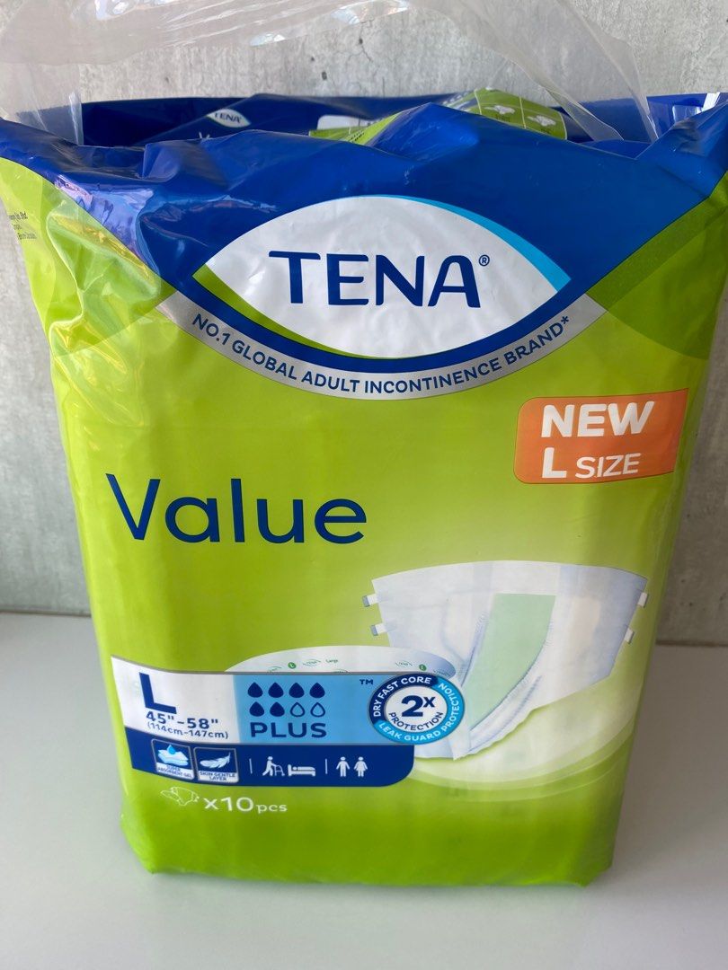 Adult Diapers - Tena Value Plus L, Health & Nutrition, Assistive & Rehabilatory Aids, Adult ...