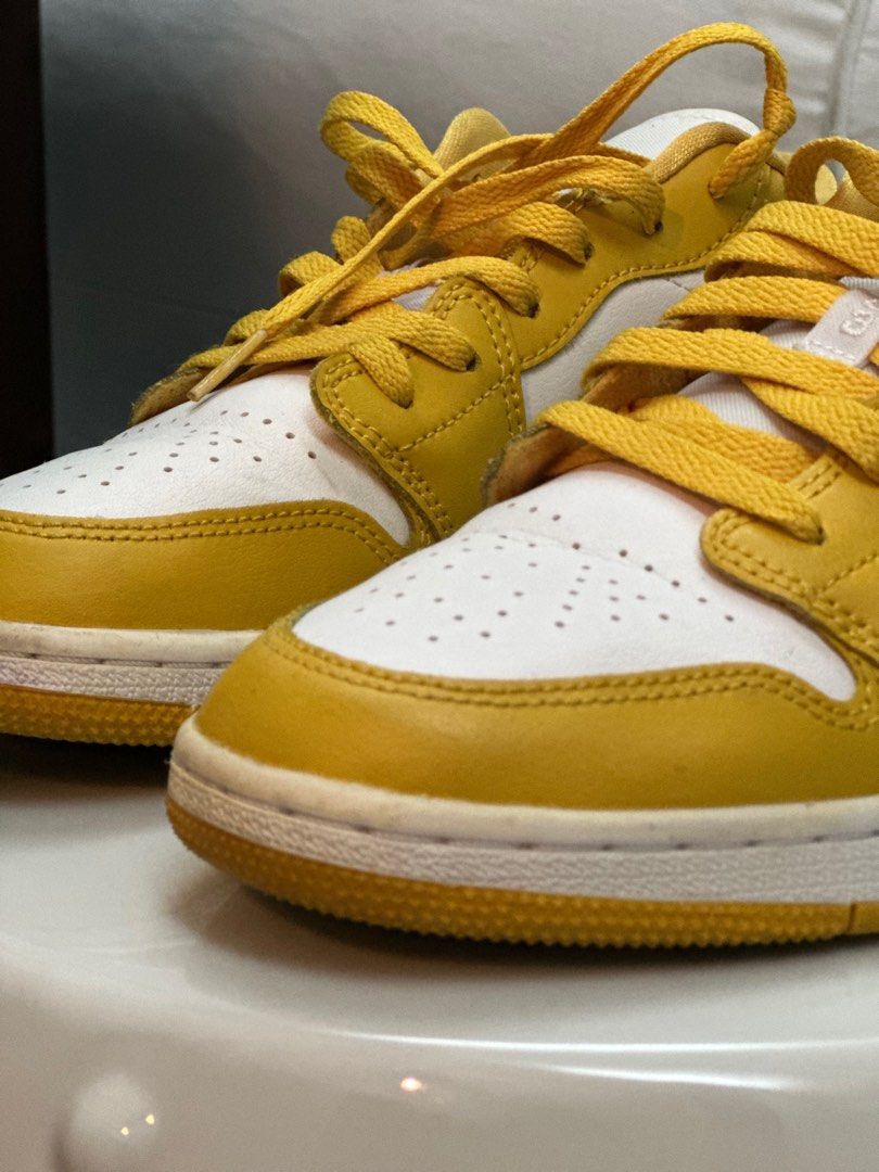 Air Jordan 1 Low Pollen, Women's Fashion, Footwear, Sneakers on Carousell