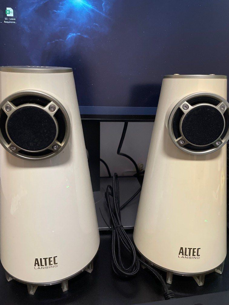Altec Lansing FX 3022 White expressionist bass speakers, Audio, Other ...