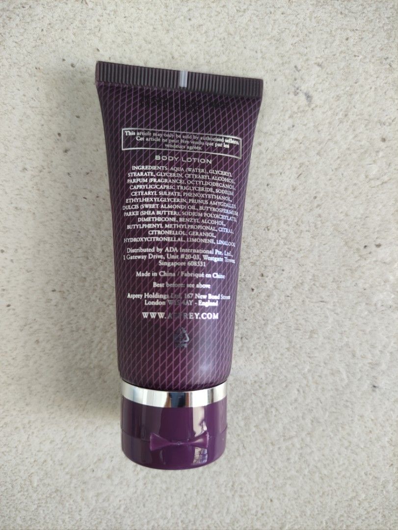 Asprey London Purple Water Lotion, Beauty & Personal Care, Hands ...