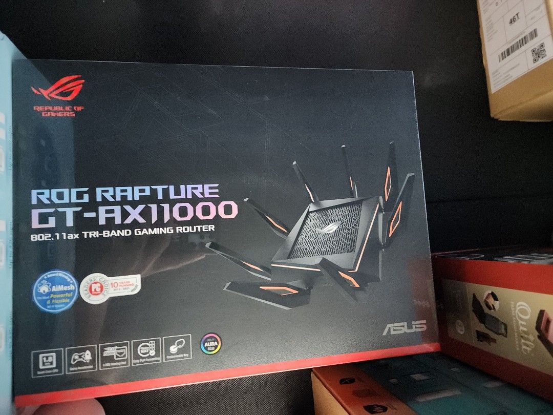 Asus ROG Rapture GT-AX11000 (BNIB), Computers & Tech, Parts ...
