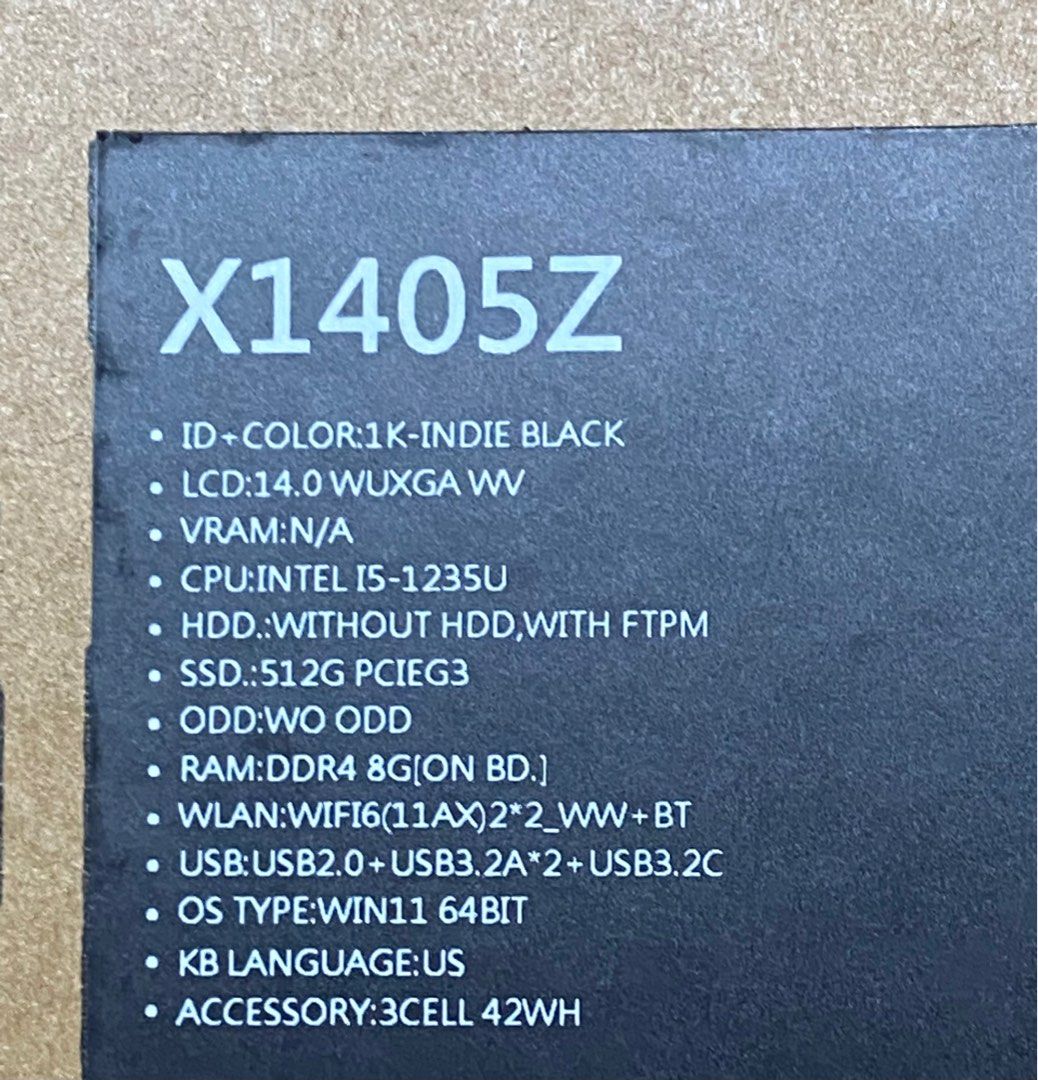 Asus VivoBook (X1405Z), Computers & Tech, Laptops & Notebooks on Carousell