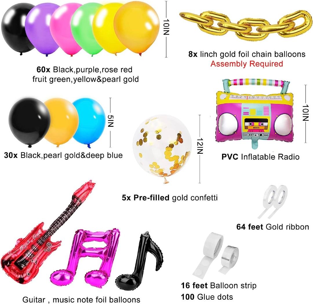 Back to 90s Decoration Set Disco Themed Decor Set 70s 80s 90s ...